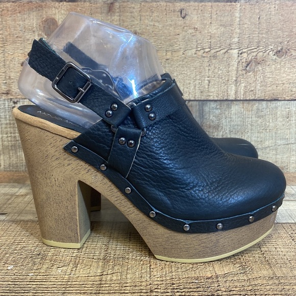 Mojo Moxy | Shoes | Mojo Moxy Leather Slingback Clogs Heels Sandals ...